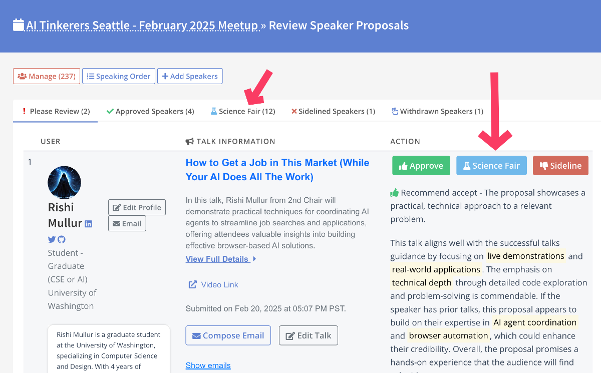 Science Fair at AI Tinkerers: Interactive Demos During Networking [AI ...
